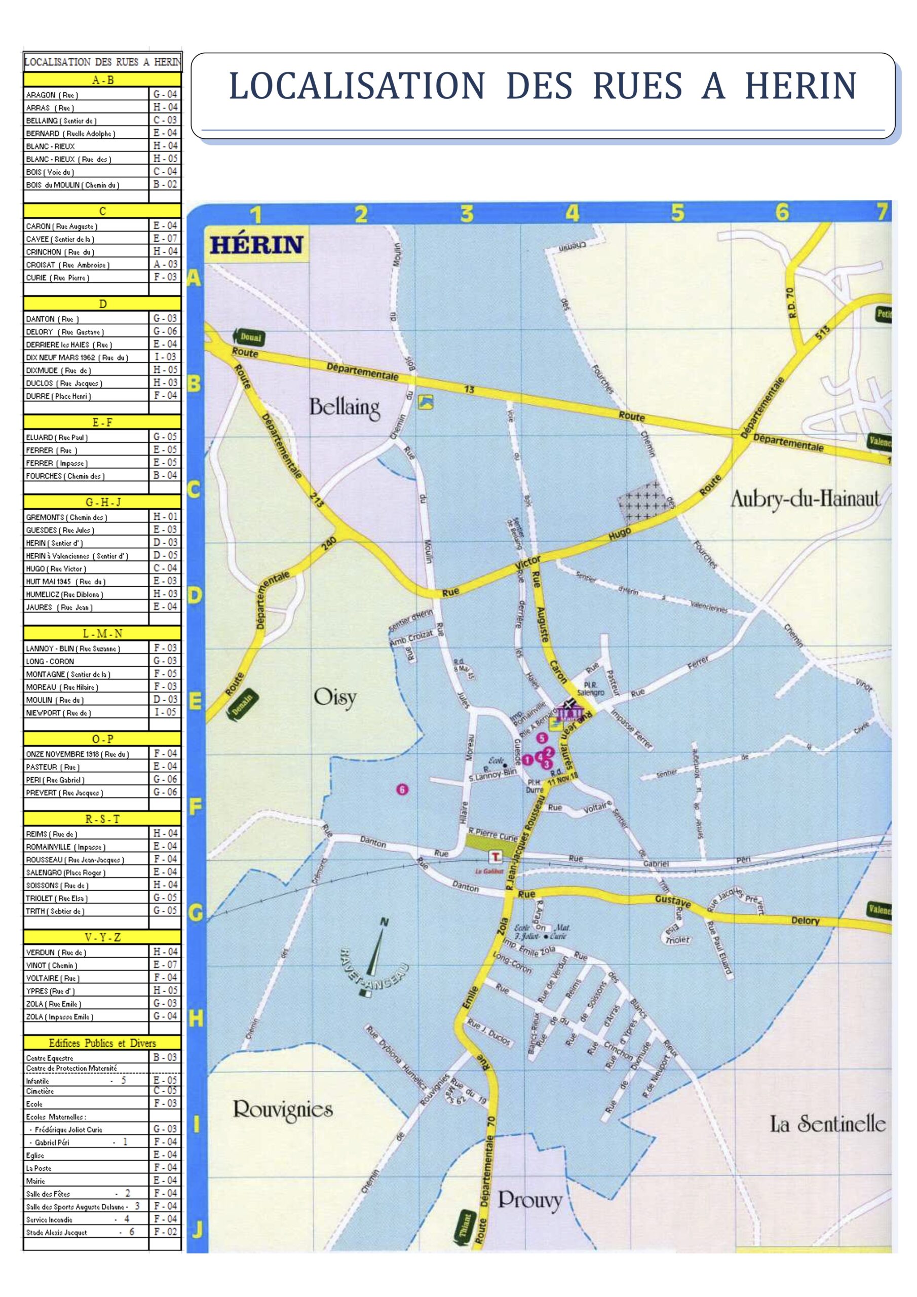 Transports & Plans – Ville d'Hérin